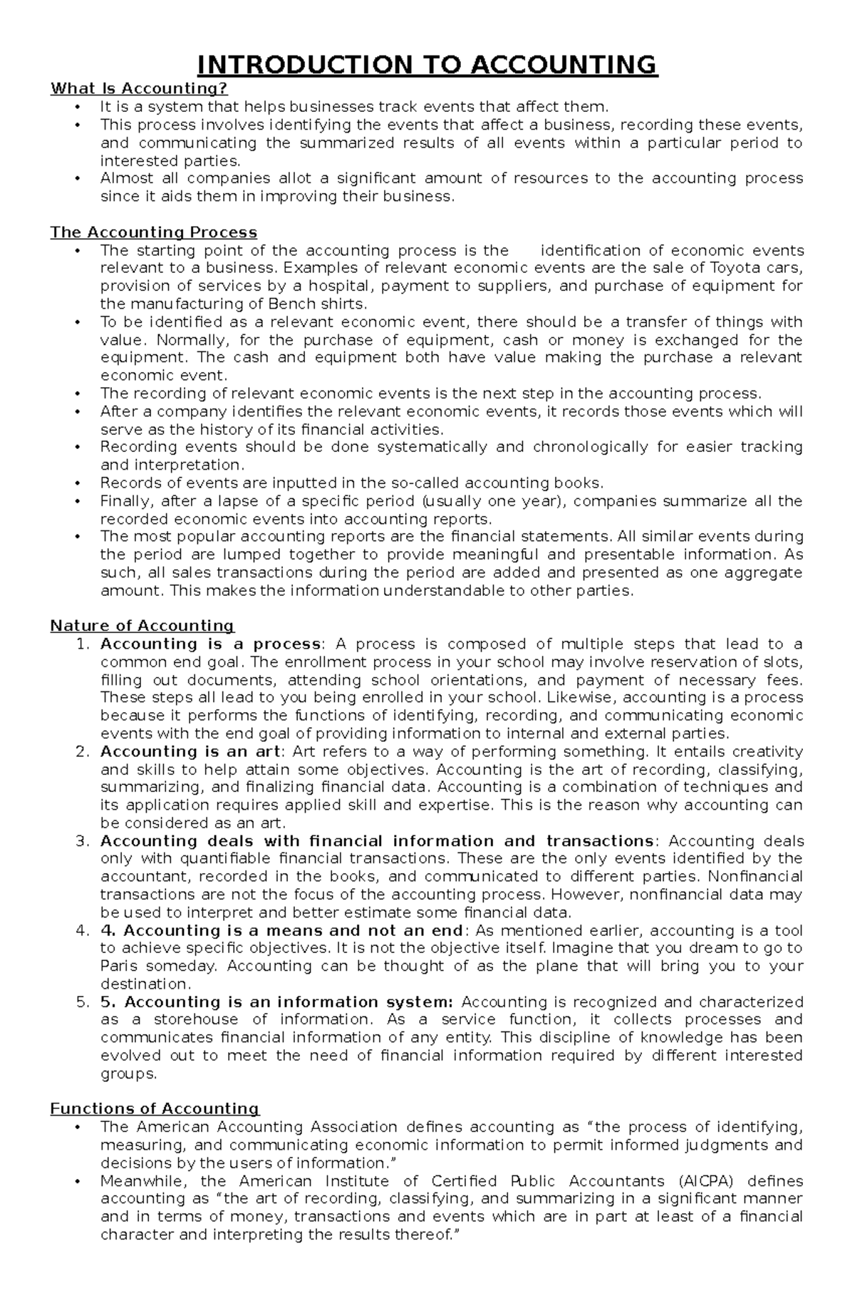 Accounting-notes - This is about general knowledge of accounting ...