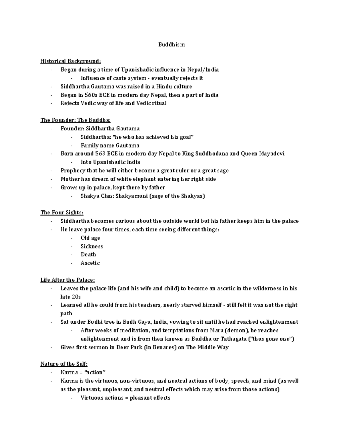 Unit 7 Buddhism - Professor Kinsey Hall - Buddhism Historical ...