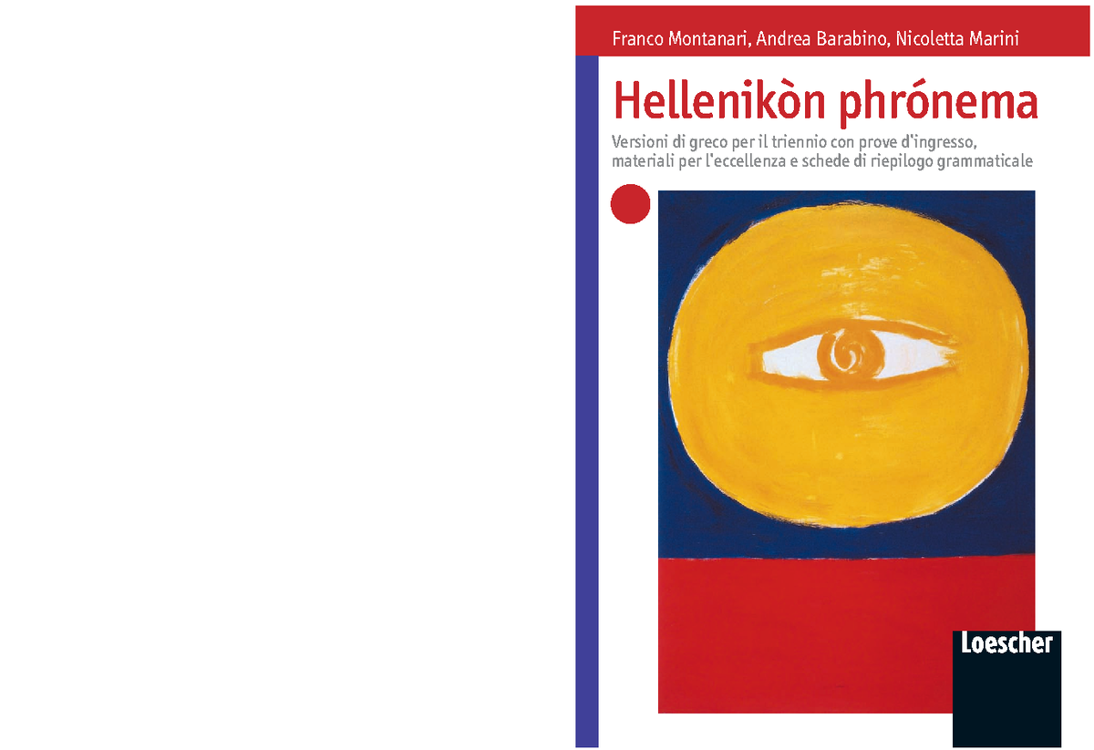Hellenikon Phronema - Franco Montanari, Andrea Barabino, Nicoletta ...