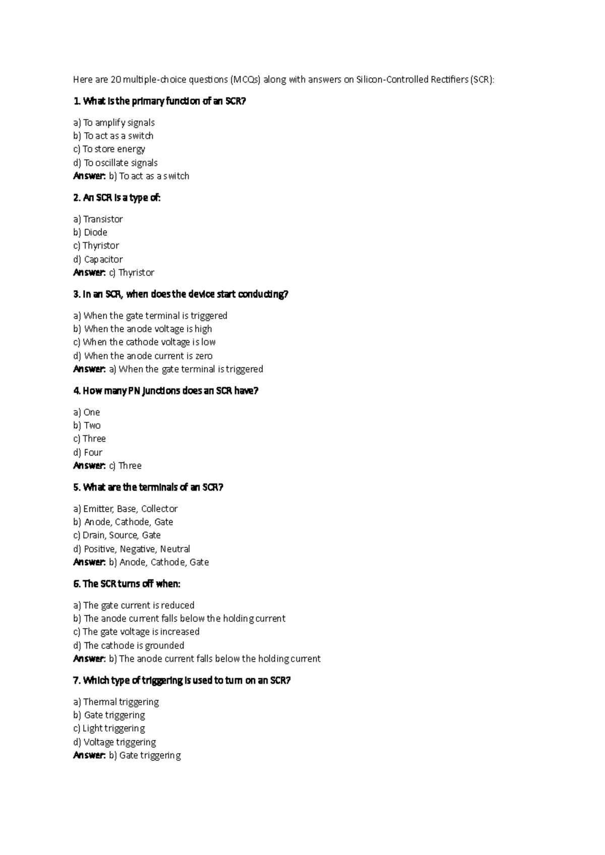 20 TYPE Question QUIZ Report - Here are 20 multiple-choice questions ...