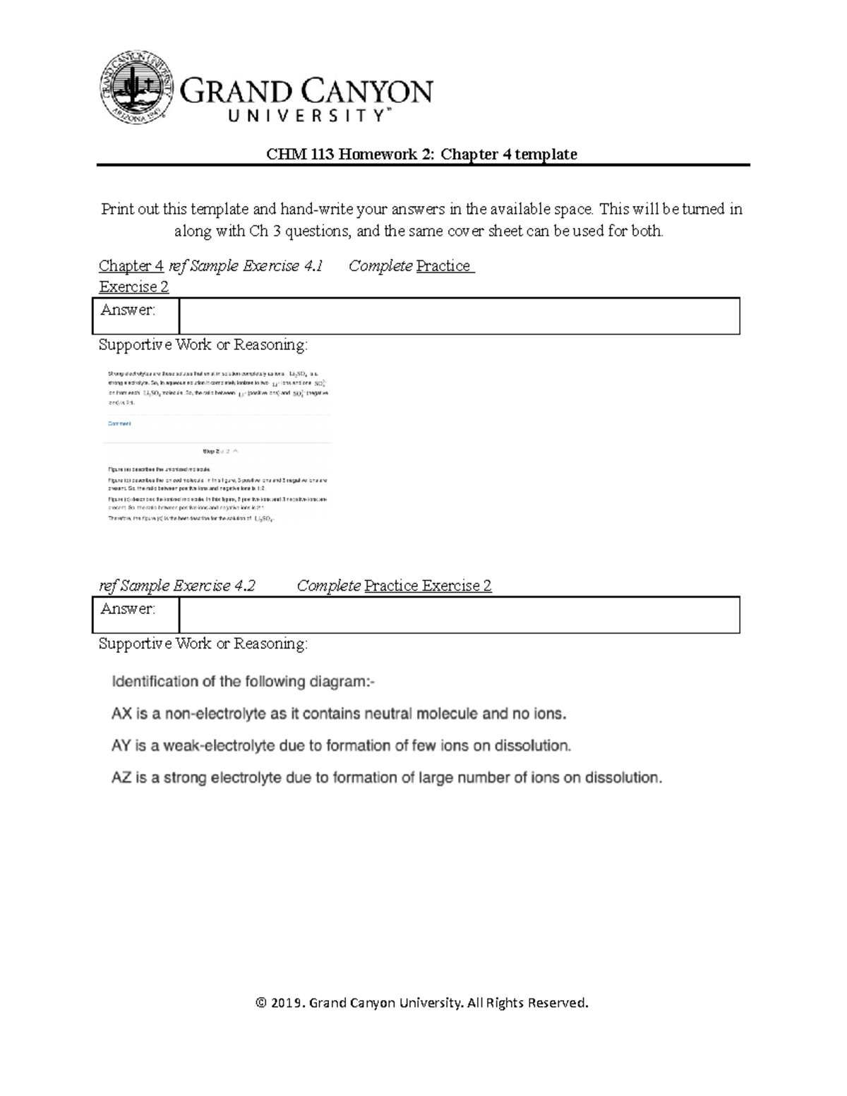 CHM-113 Ch.4 HW - homework walkthrough support - CHM 113 Homework 2 ...
