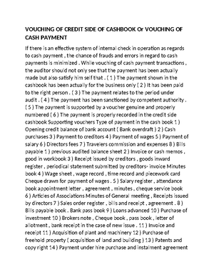Audit Classifications AND Vouching - Audit Classification [ Audit ...