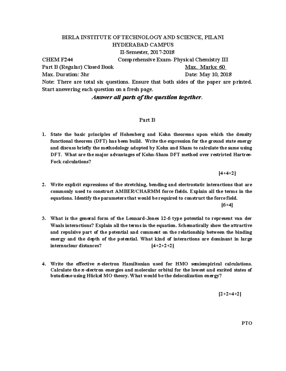 B - Lecture notes - Physical Chemistry III - BITS Pilani - Studocu