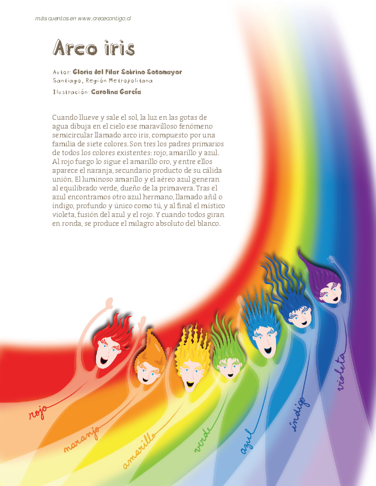 Arco-iris - CUENTO - Arco iris Cuando฀llueve฀y฀sale฀el฀sol,฀la฀luz฀en ...