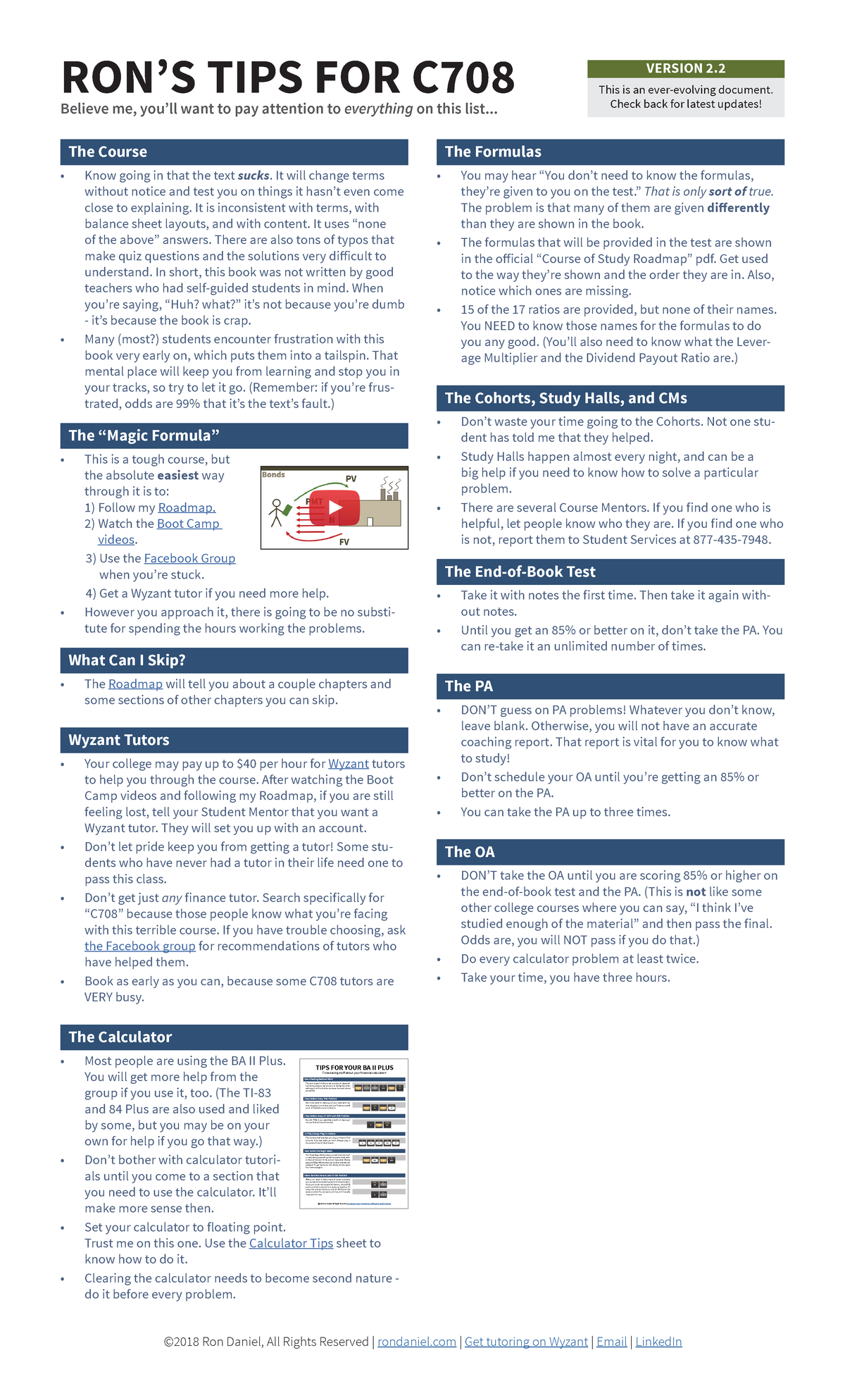 Tips-for-c708 - tips - The Formulas • You may hear “You don’t need to ...