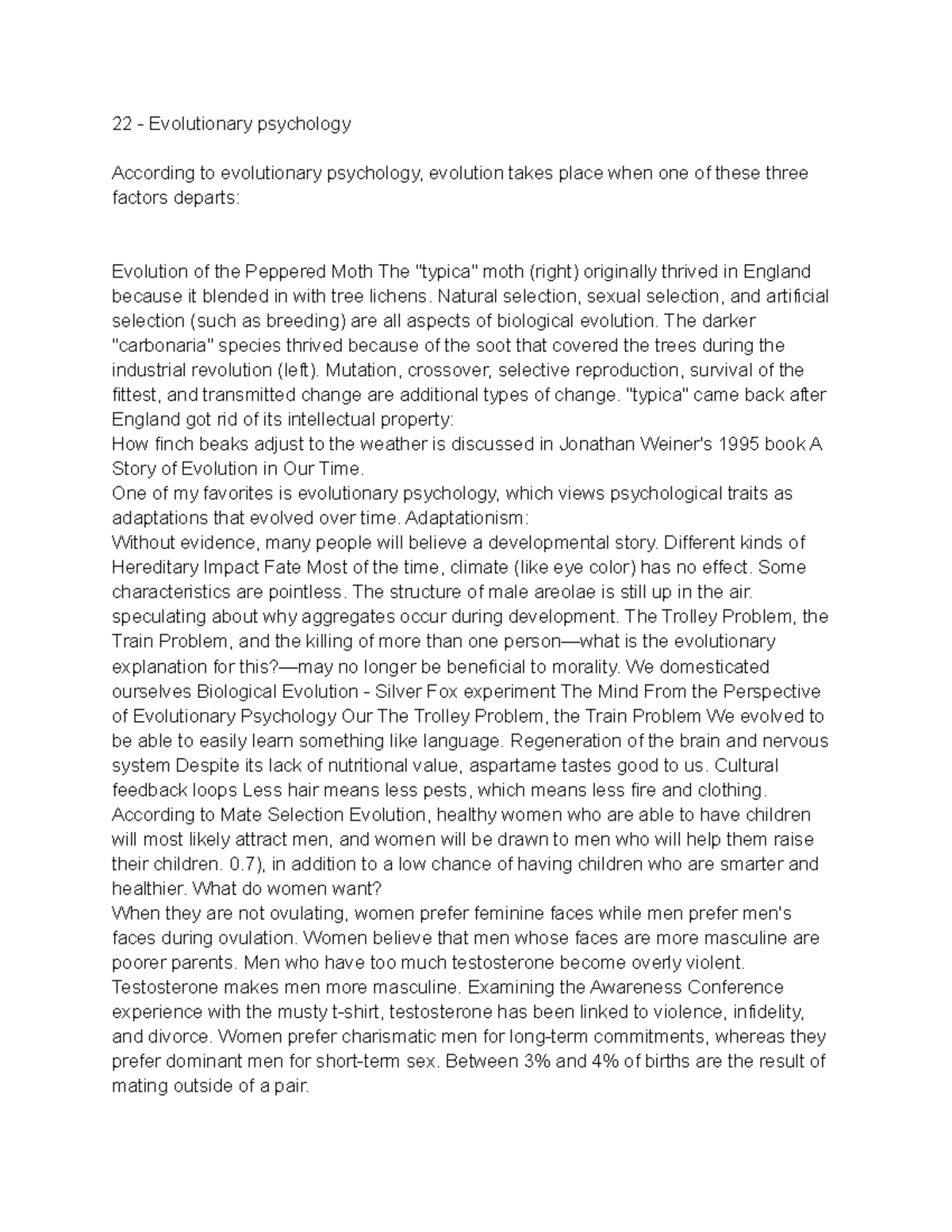 Lecture 22 Mysteries of Mind - 22 - Evolutionary psychology According ...