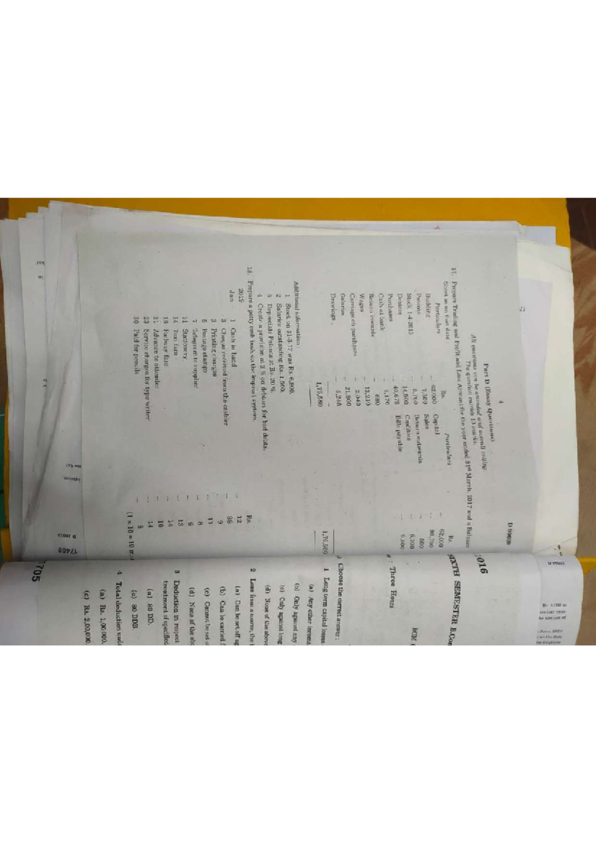 bca basic accounting previous question paper - Bachelor's of computer ...