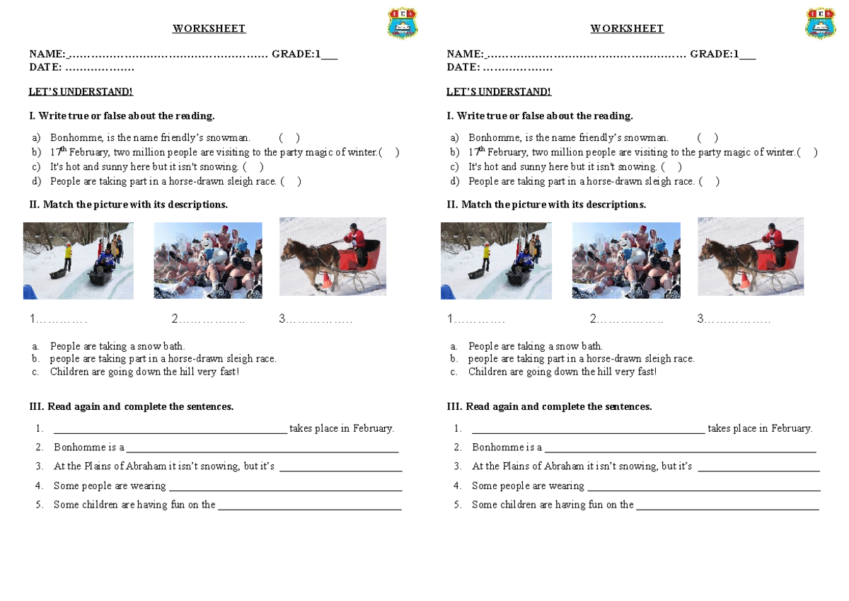 Worksheet 1A - WORKSHEET NAME ...