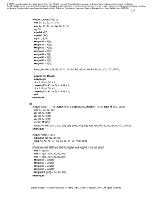 Digital Logic Design Eee241 Lab Manual, Comsats - EEE241 Digital Logic ...