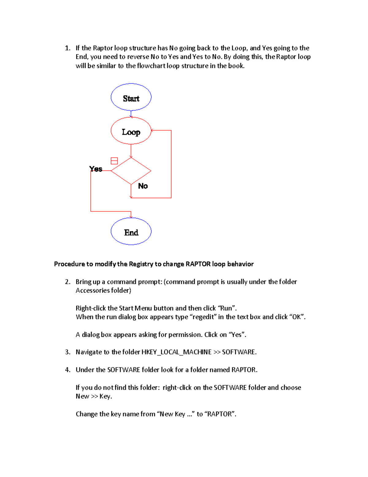 Raptor reverse logic - apuntes de repaso - If the Raptor loop structure ...