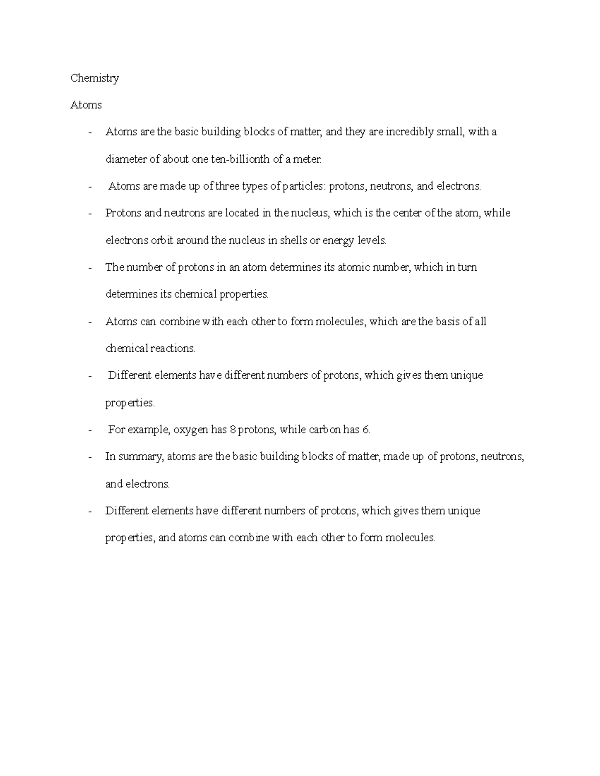 Chemistry Atoms Notes Chemistry Atoms Atoms Are The Basic Building chemistry-atoms-notes-chemistry-atoms-atoms-are-the-basic-building