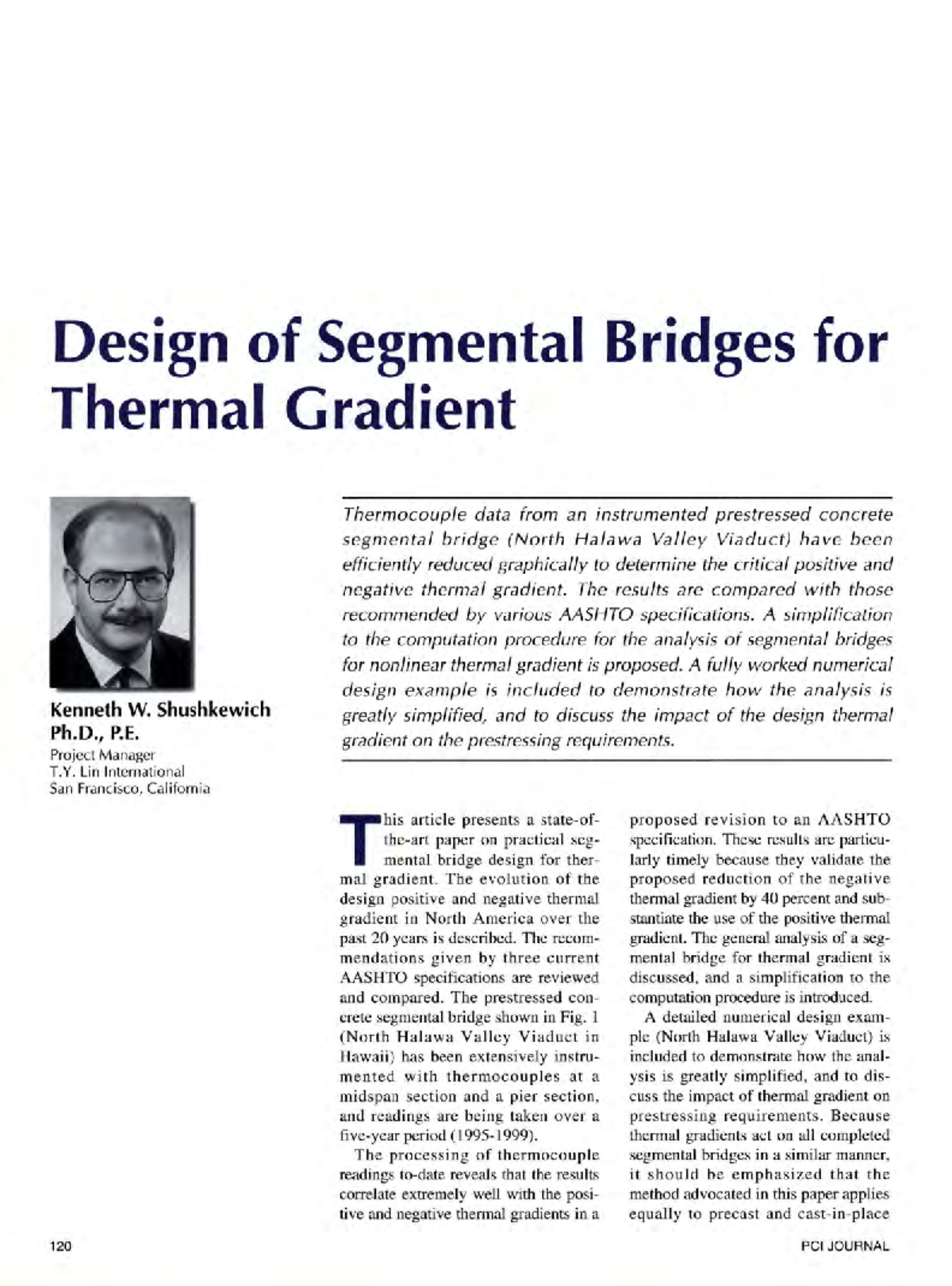 JL-98-July-August Design of Segmental Bridges for Thermal Gradient ...