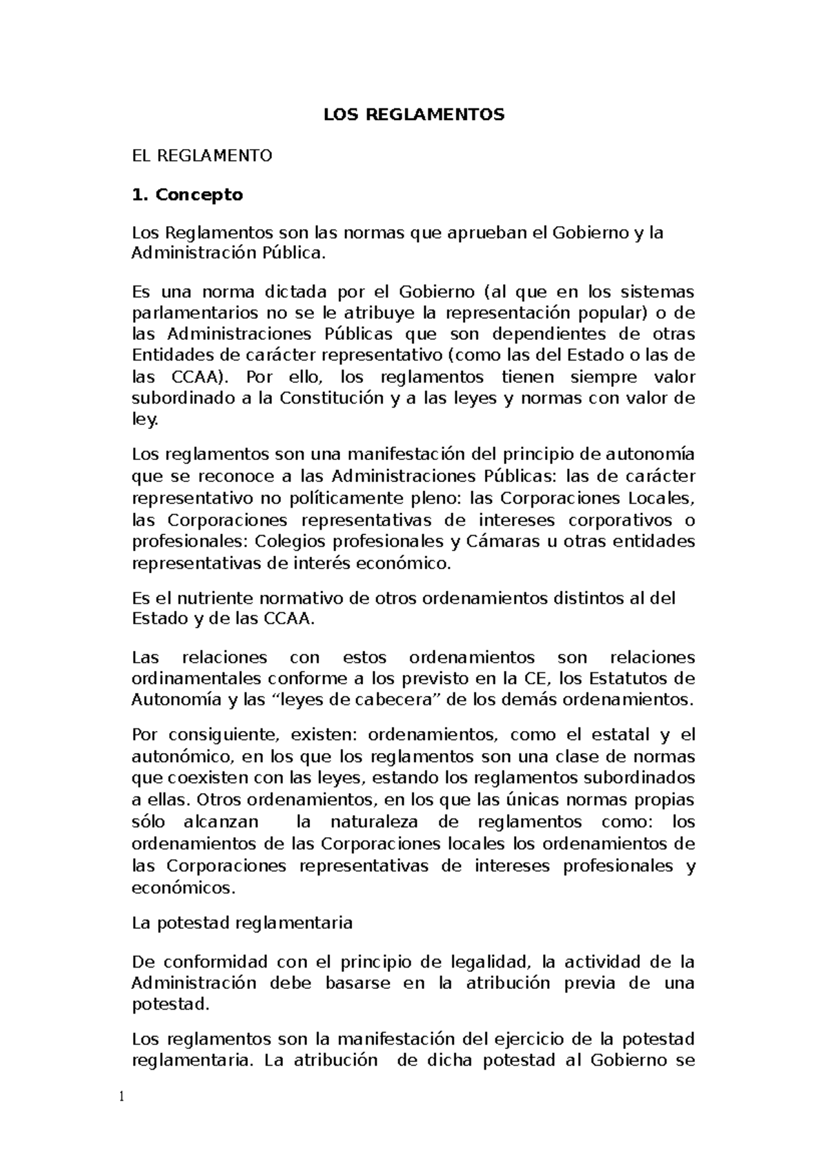 LOS Reglamentos - Resumen tema derecho administrativo - LOS REGLAMENTOS ...
