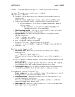 Ch1- food choices and human health - Key points ch 1 A lifetime of ...