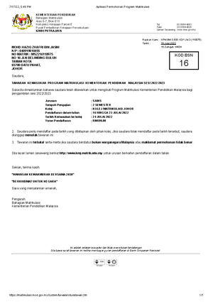PRE PSPM (SET 1) Suggested Answer - KOLEJ MATRIKULASI SELANGOR PRA PSPM ...