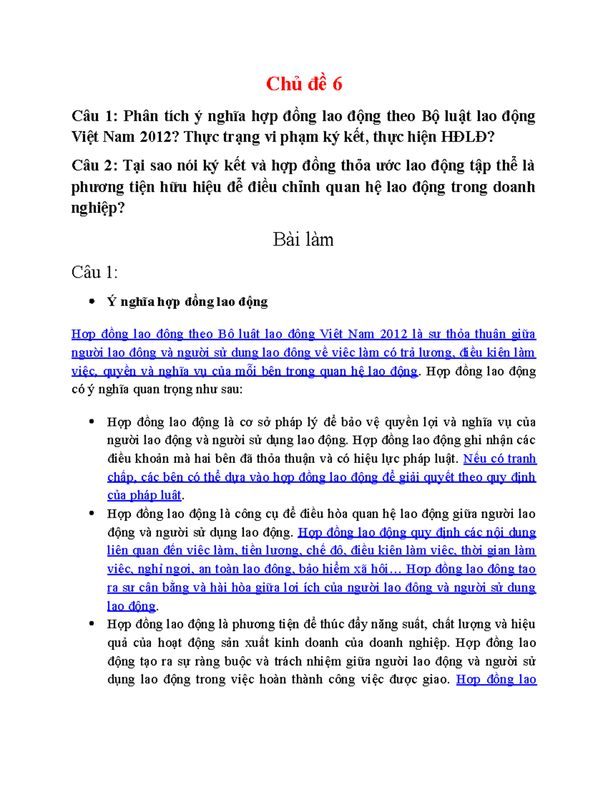 Chủ đề 6 Nhóm 1 NS25 - thanks you - Chủ đề 6 Câu 1: Phân tích ý nghĩa ...