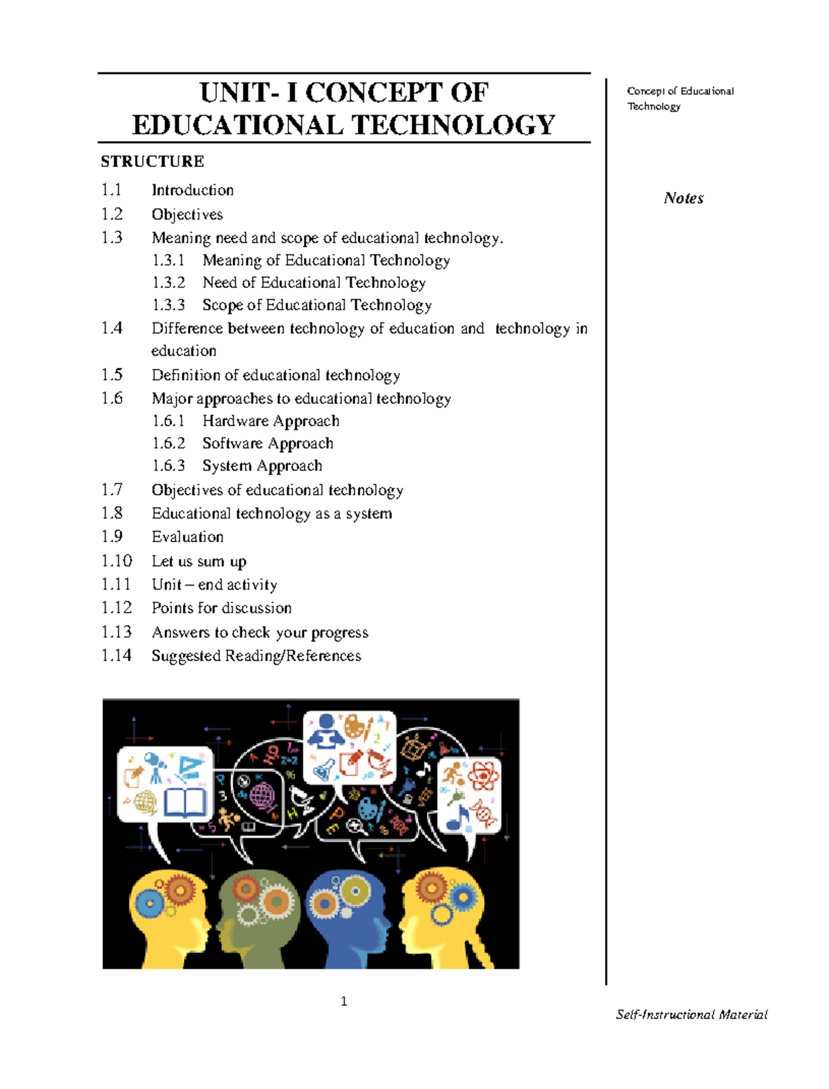 Educational Technology 1 - 1 Concept of Educational Technology Notes ...