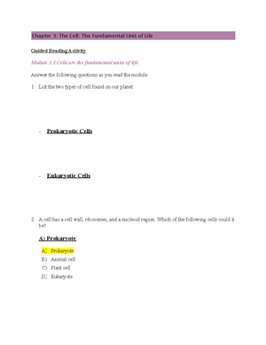 Chapter 2 Reading Guide - Chapter 2: The Chemistry of Life Guided ...