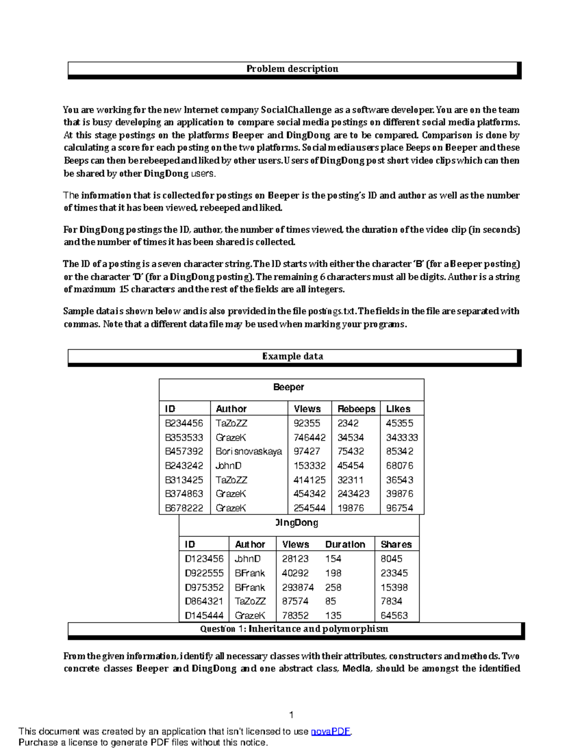 Individual Assignment due 2 April 2024 - 1 Problem description You are ... Individual Assignment due 2 April 2024 - 1 Problem description You are ...
