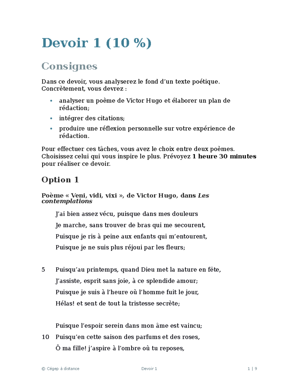 601-101-MQ dev 01AB - devoir - Devoir 1 (10 %) Consignes Dans ce devoir, vous analyserez le fond ...