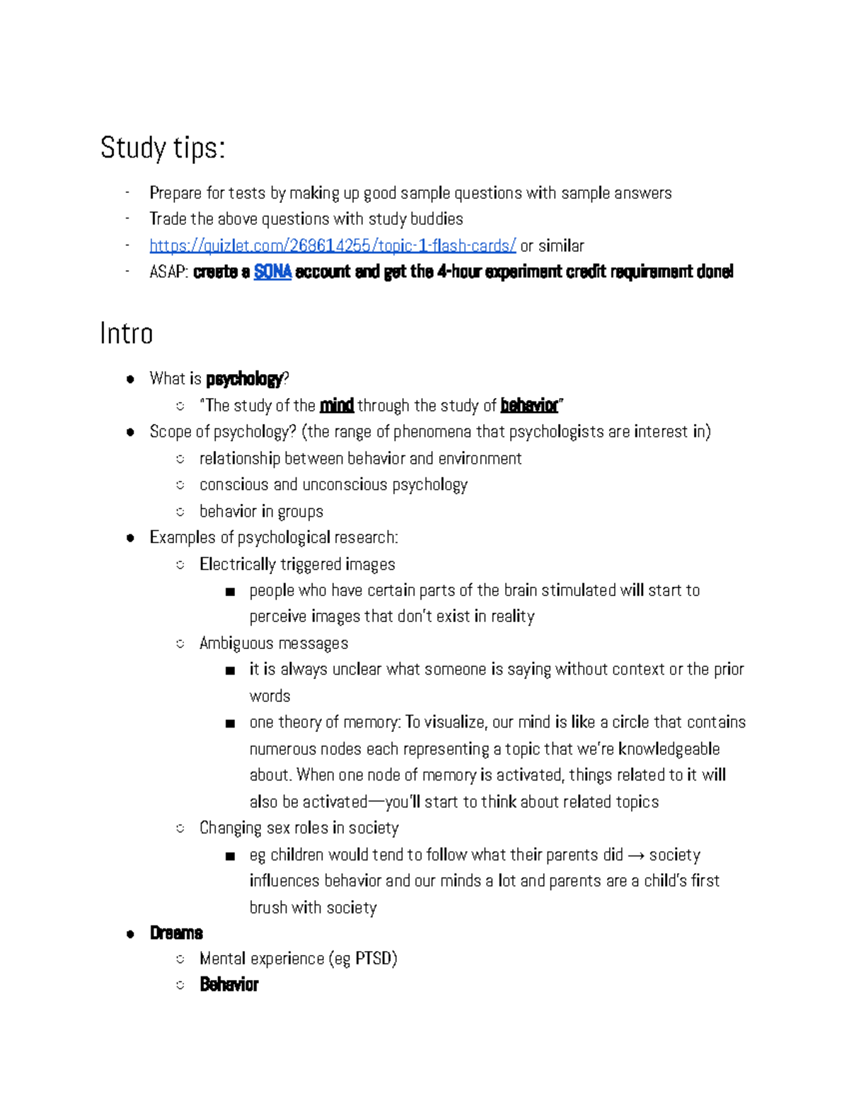 MK's Psychology Notes - Study tips: Prepare for tests by making up good ...
