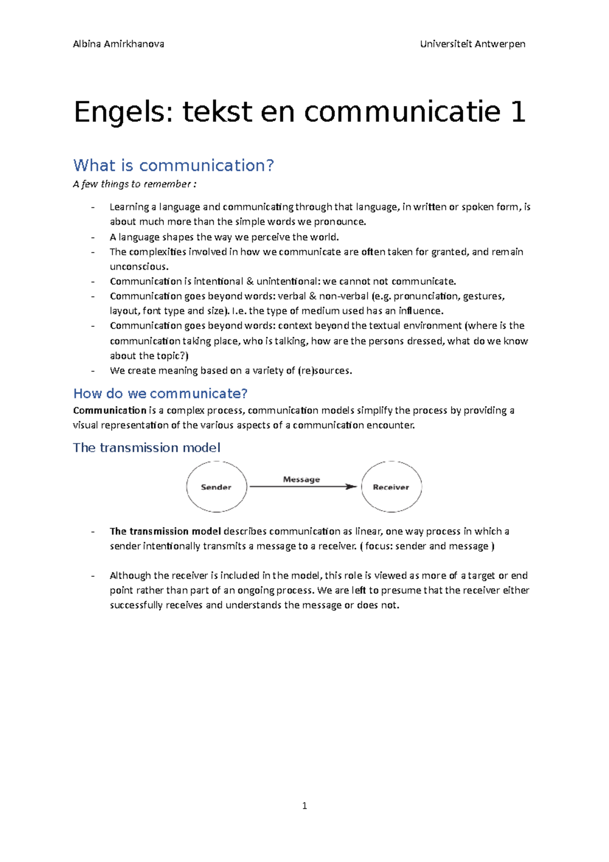 Engels tekst en communicatie examen sem 1 - Engels: tekst en ...