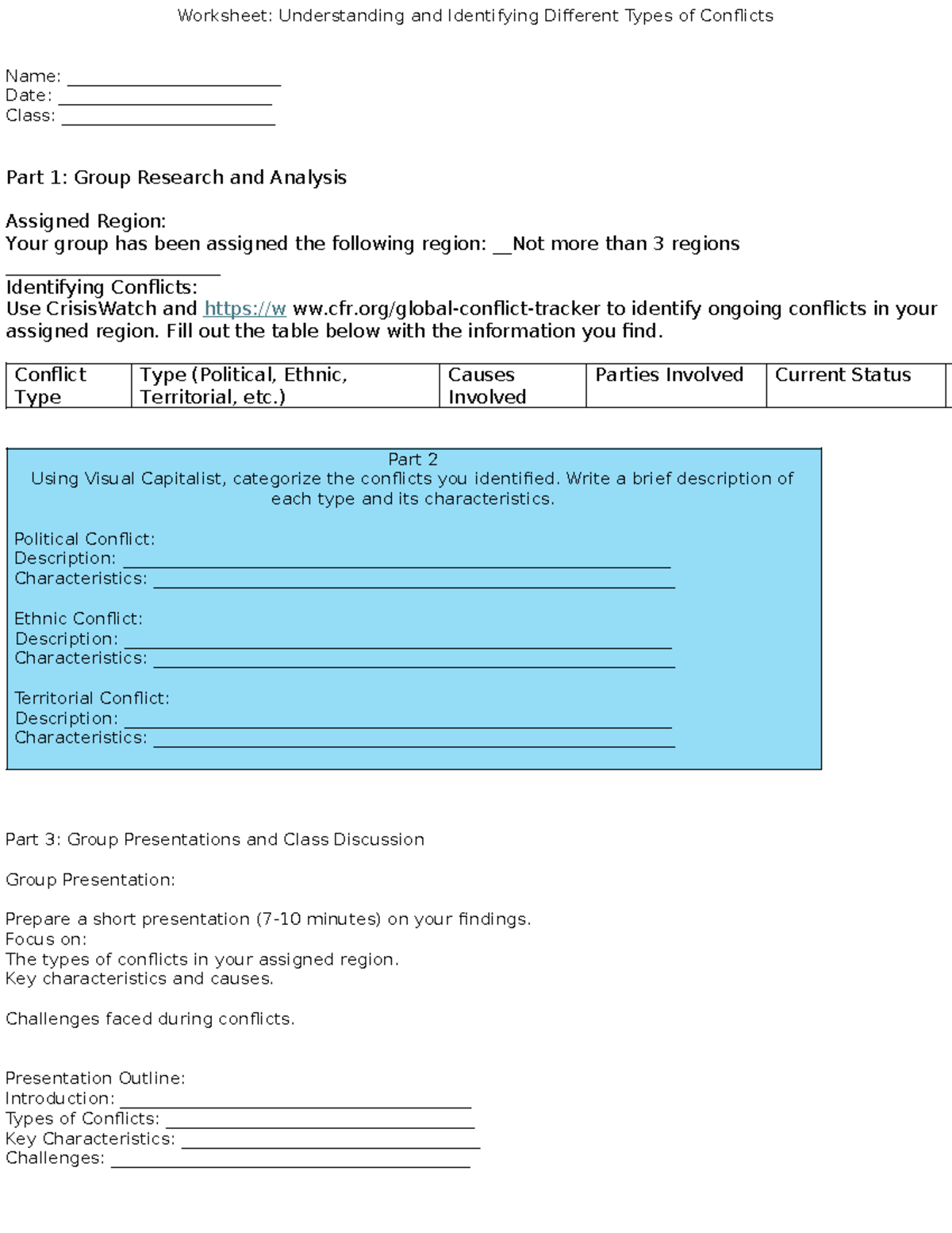Worksheet - jkghug uj hkhnkm, - Worksheet: Understanding and ...