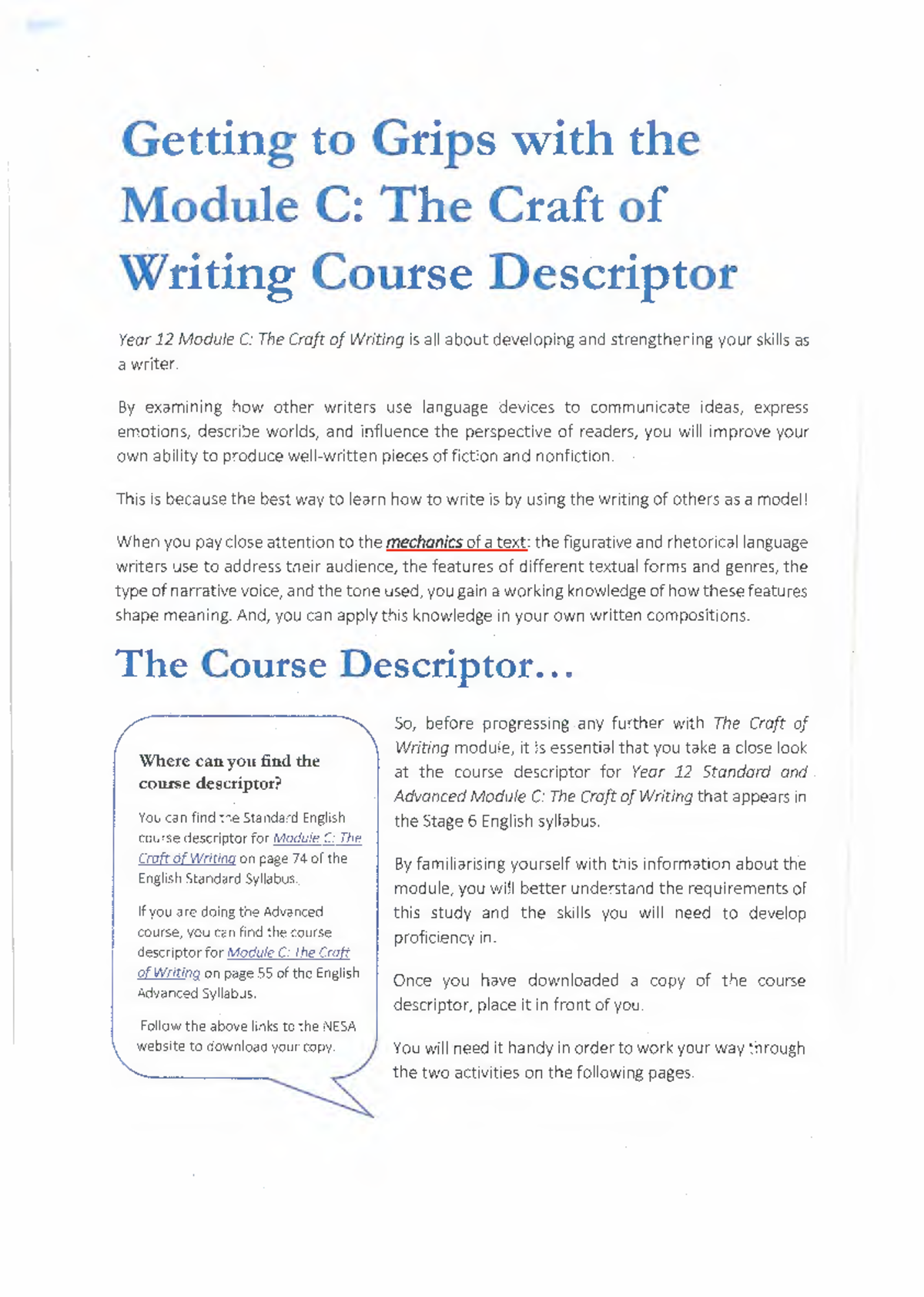 Mod C intro notes - freqer - Getting to Grips with the Module C: The ...