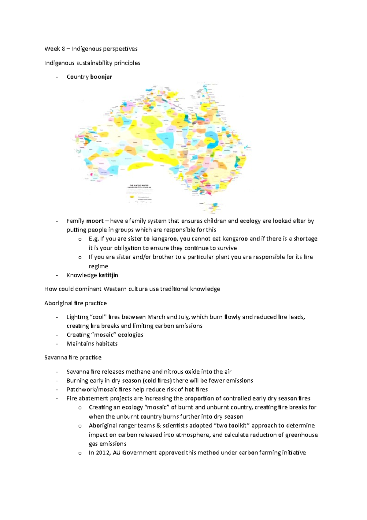 Week 8 - Indigenous perspectives - Week 8 – Indigenous perspectives ...