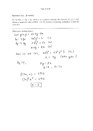 MA1511 1920S2 Tutorial 3 - MA MA15 11 Engineering Calculus Tutorial Three Basic Problems 1 ...