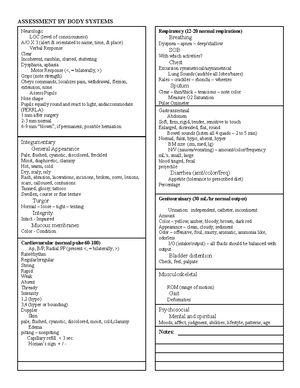Nursing Physical Health Assessment Instant Download - Nursing Physical ...