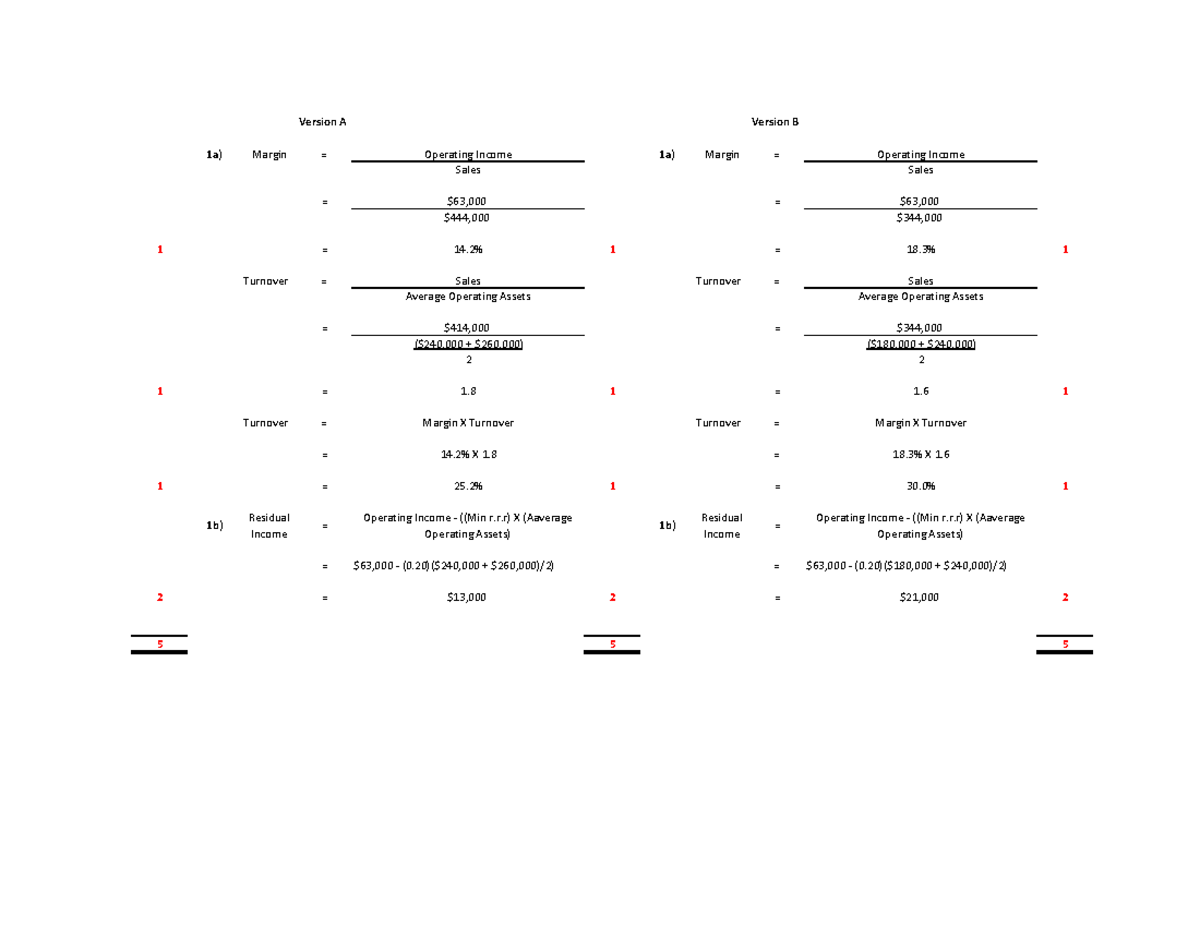 Chapter 11 Test - Answer Key - Summer 2019 - Version A Version B 1a ...