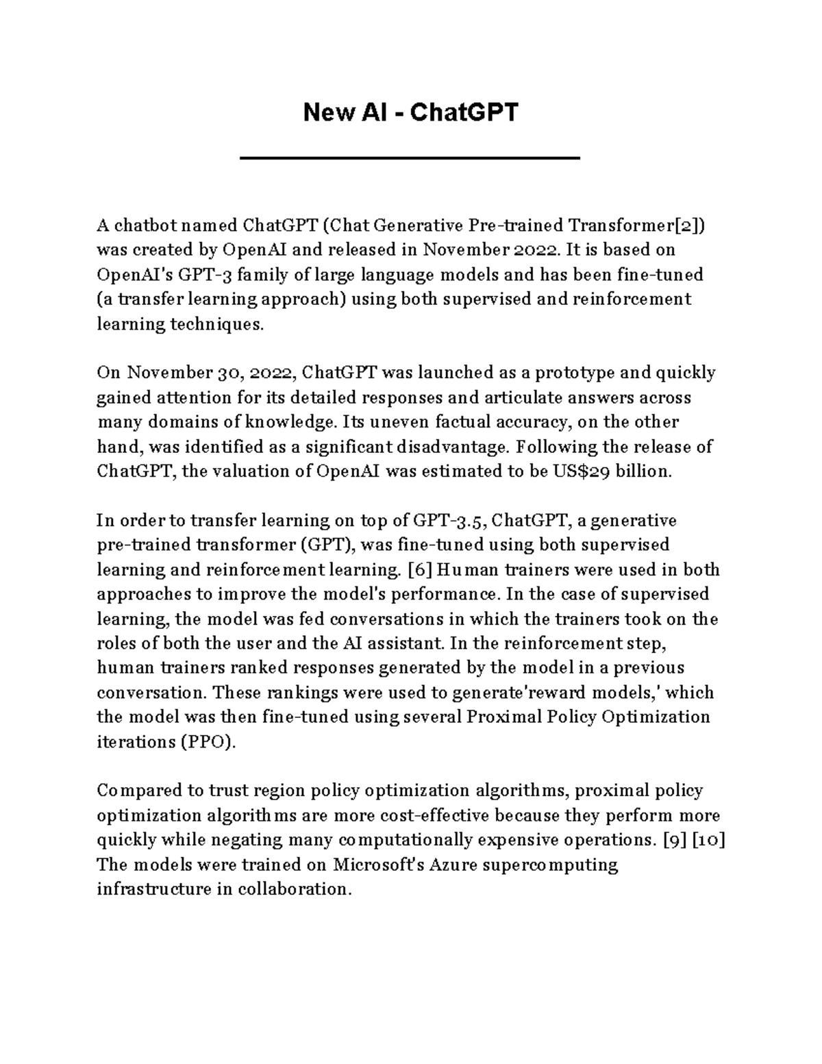 New AI - Chat GPT - Google Docs - New AI - ChatGPT ...