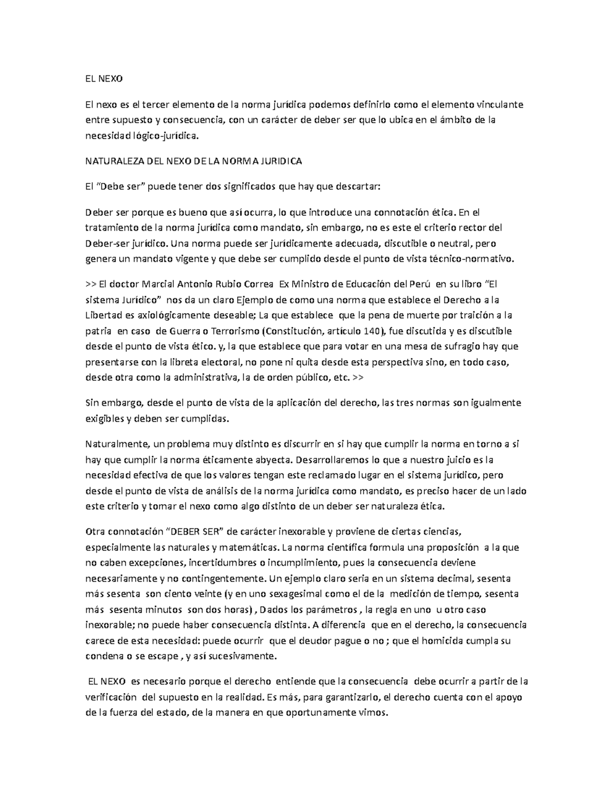 EL NEXO 2 - espero que sirva de algo - EL NEXO El nexo es el tercer ...