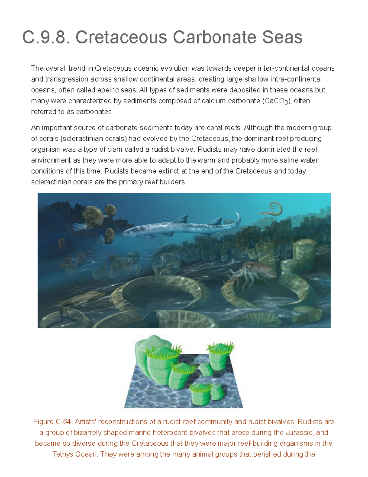 C.9.8. Cretaceous Carbonate Seas EOSC 116 99C 2023W2 Mesozoic Earth ...