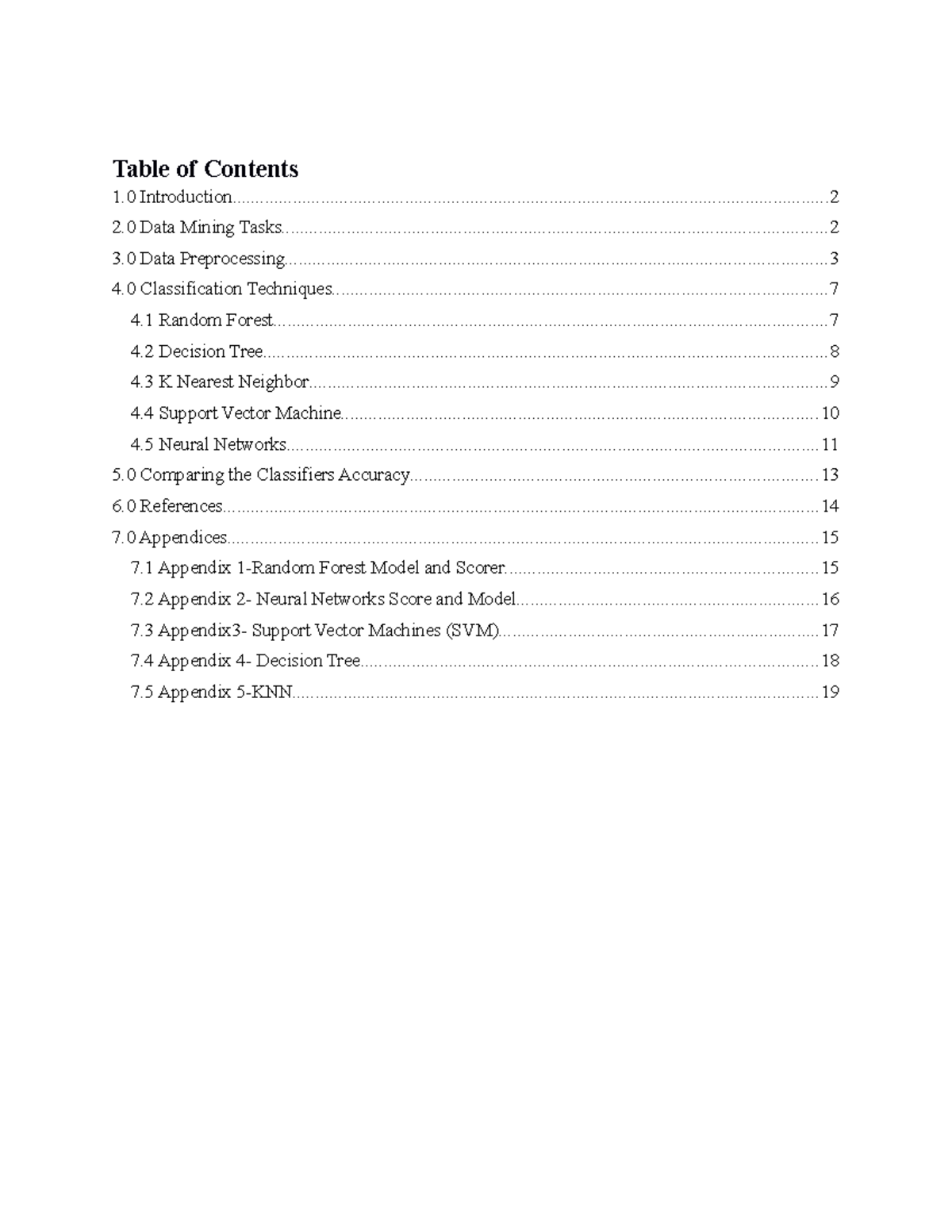 Data Mining in Action - Information Communication - Table of Contents 1 - Studocu