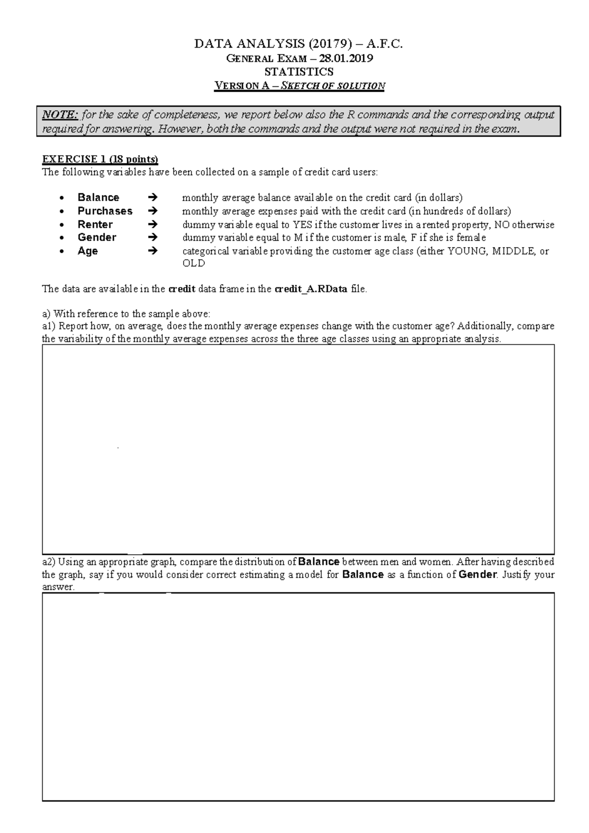 DA Test1 copy - Test - DATA ANALYSIS (20179) – A.F. GENERAL EXAM – 28 ...