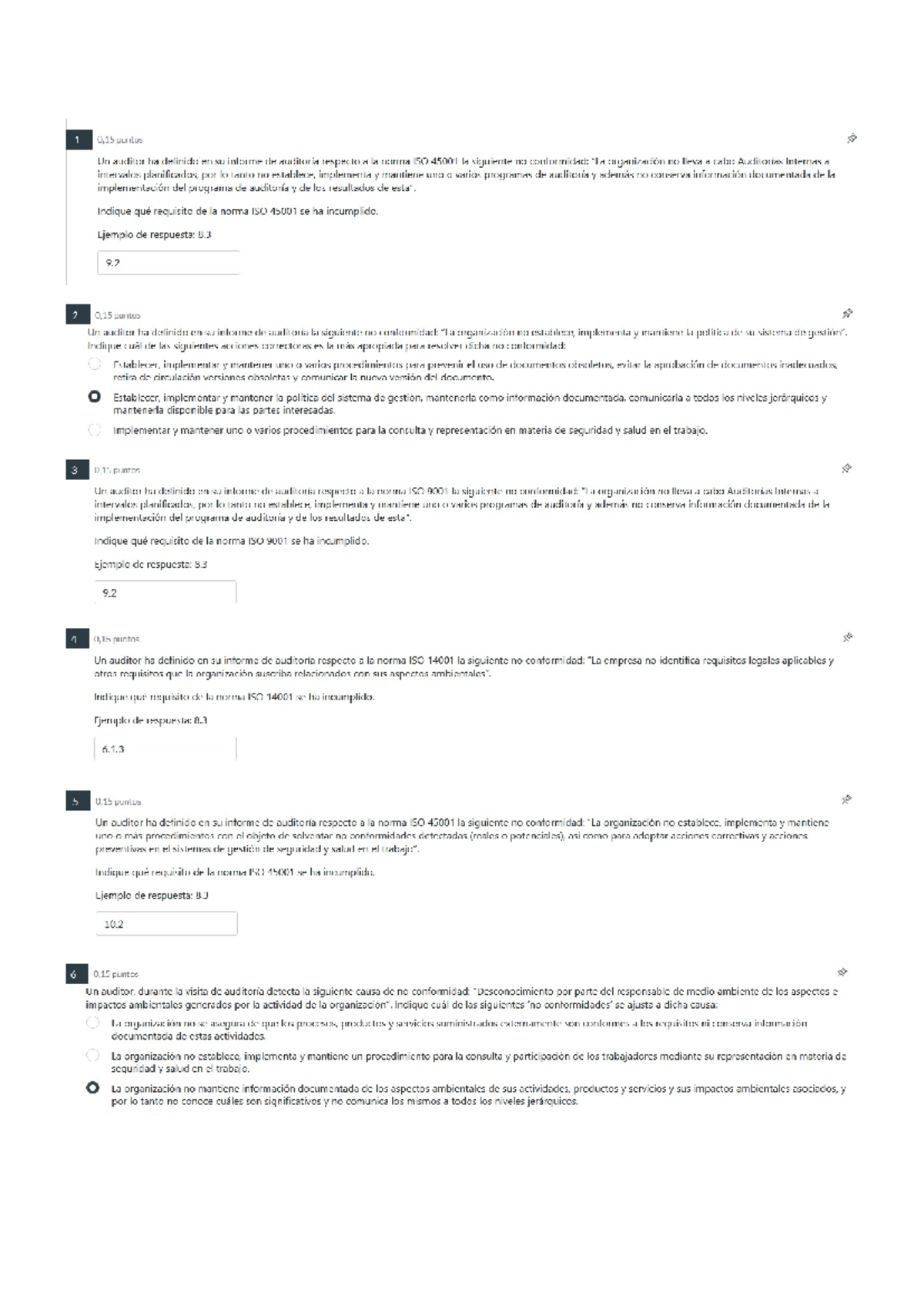 A14 CP2 (3) nota 1,5 - Caso Práctico 2. ISO 9001, 14001 y 45001 - 1 0 ...