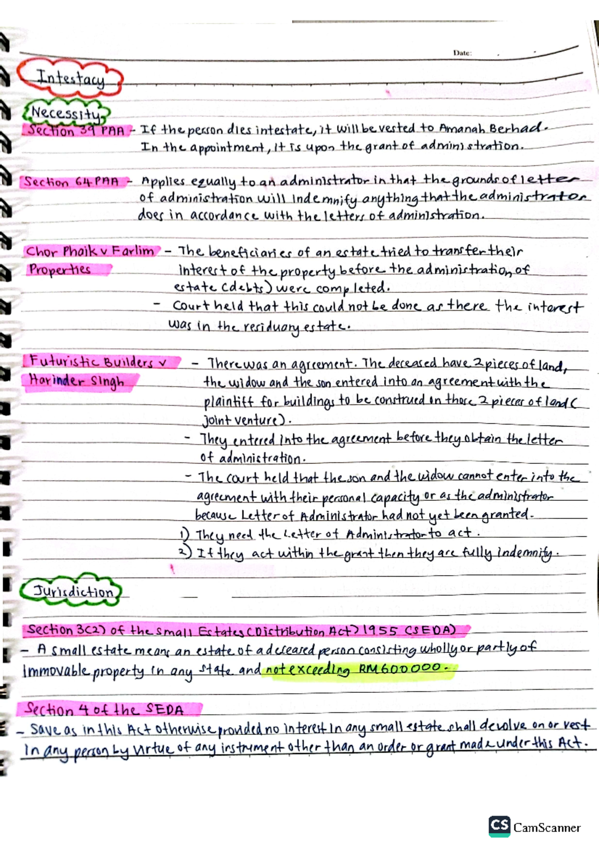 Intestacy - Probate Law - Studocu