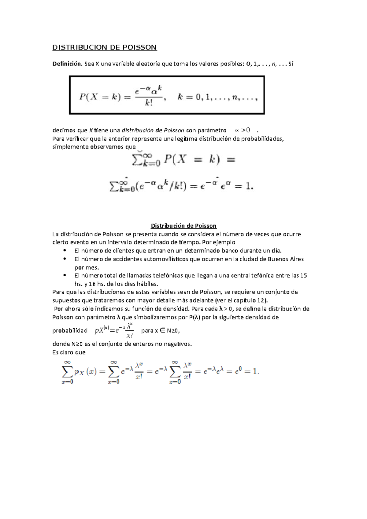 Distribucion DE Poisson. diagrama - DISTRIBUCION DE POISSON Deinición ...