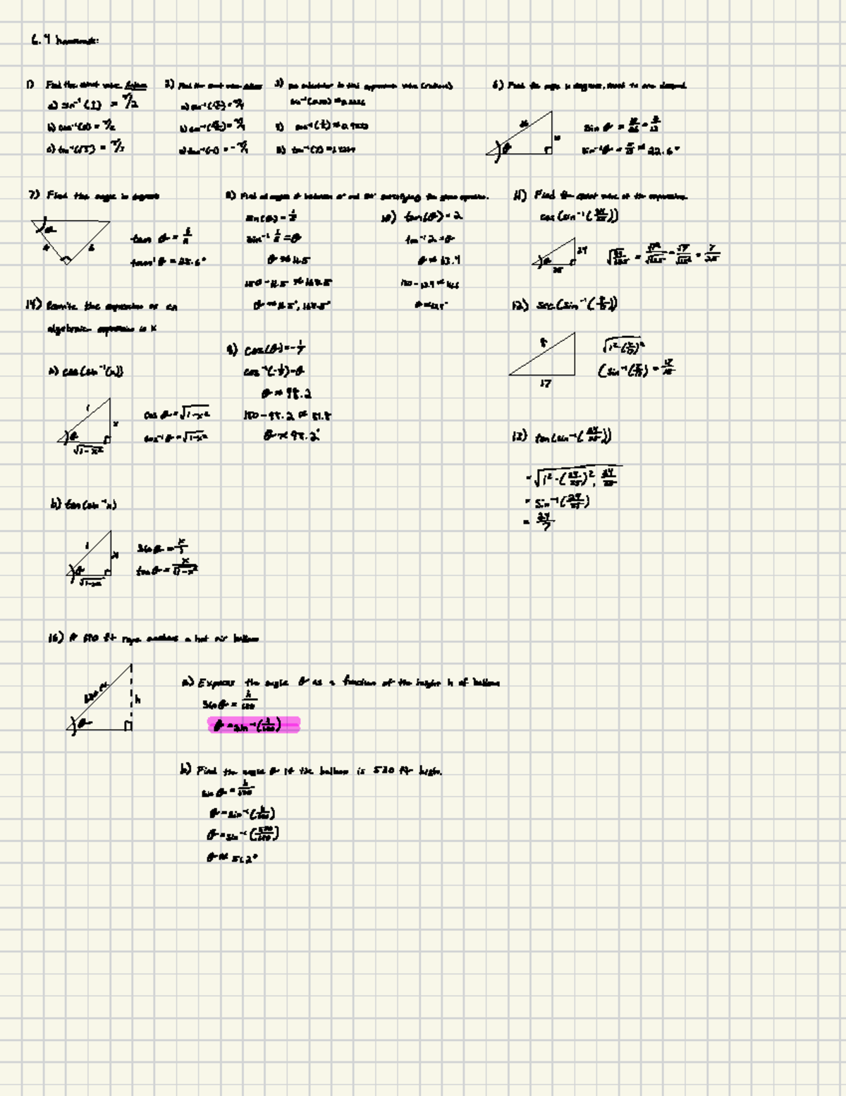 Math 127 - 6.4 - 6.6 Homework Notes - ####### 6. 4 homework : ####### 1 ...