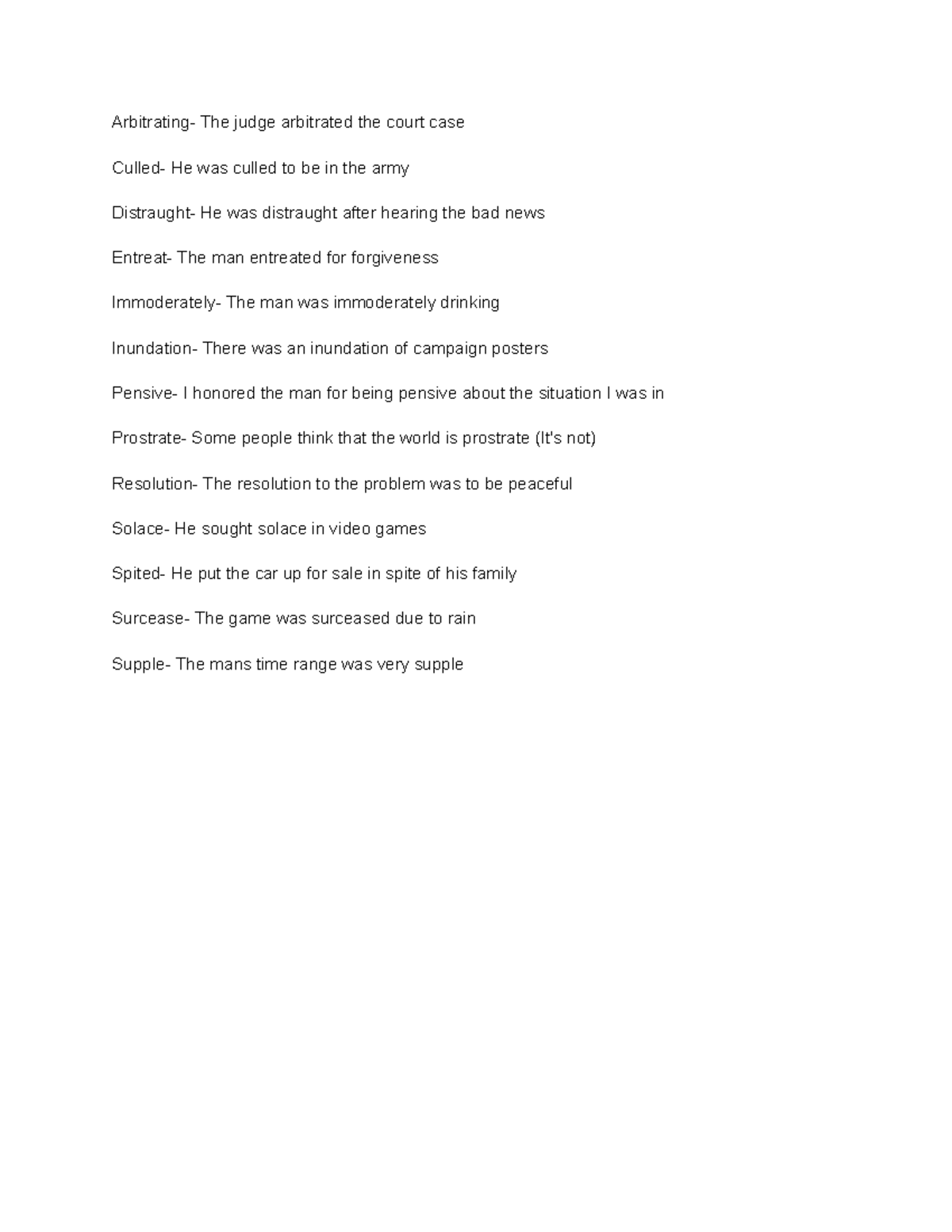 Act 4 Vocab - this is a good study reasource - Arbitrating- The judge ...