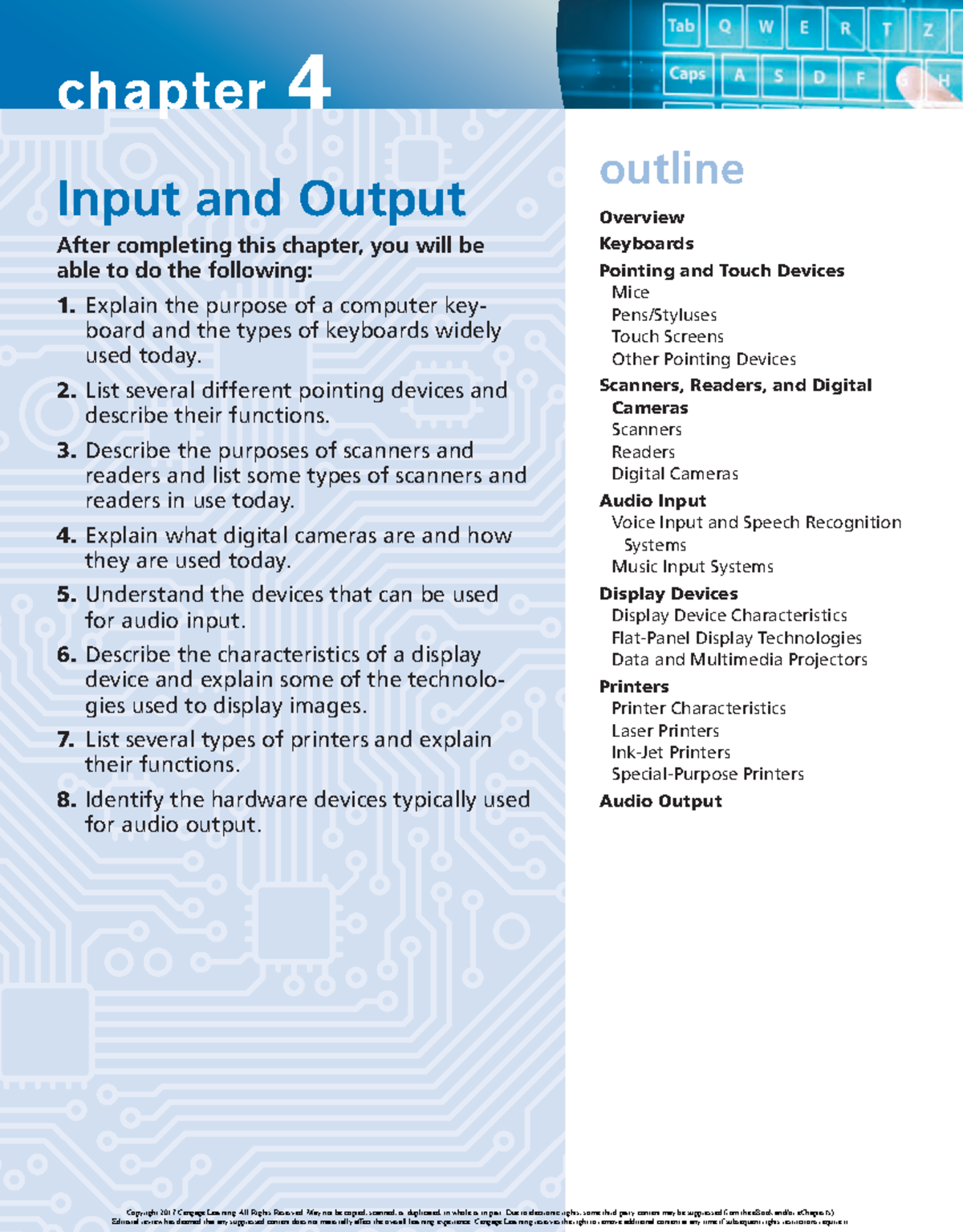 Input and Output devices - outline Overview Keyboards Pointing and ...