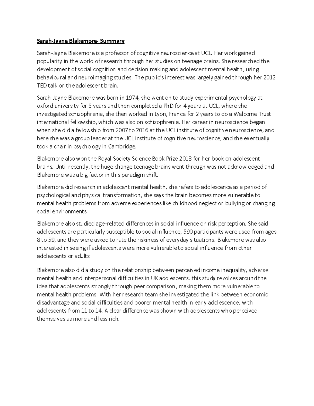 Blakemore - dvgbshjjjjjjjjjjjjjjjjjjjjj - Sarah-Jayne Blakemore ...