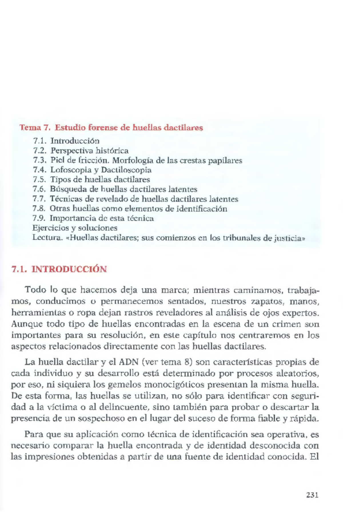 Huellas dactilares - Tema 7. Estudio forense de huellas dactilares 7 ...