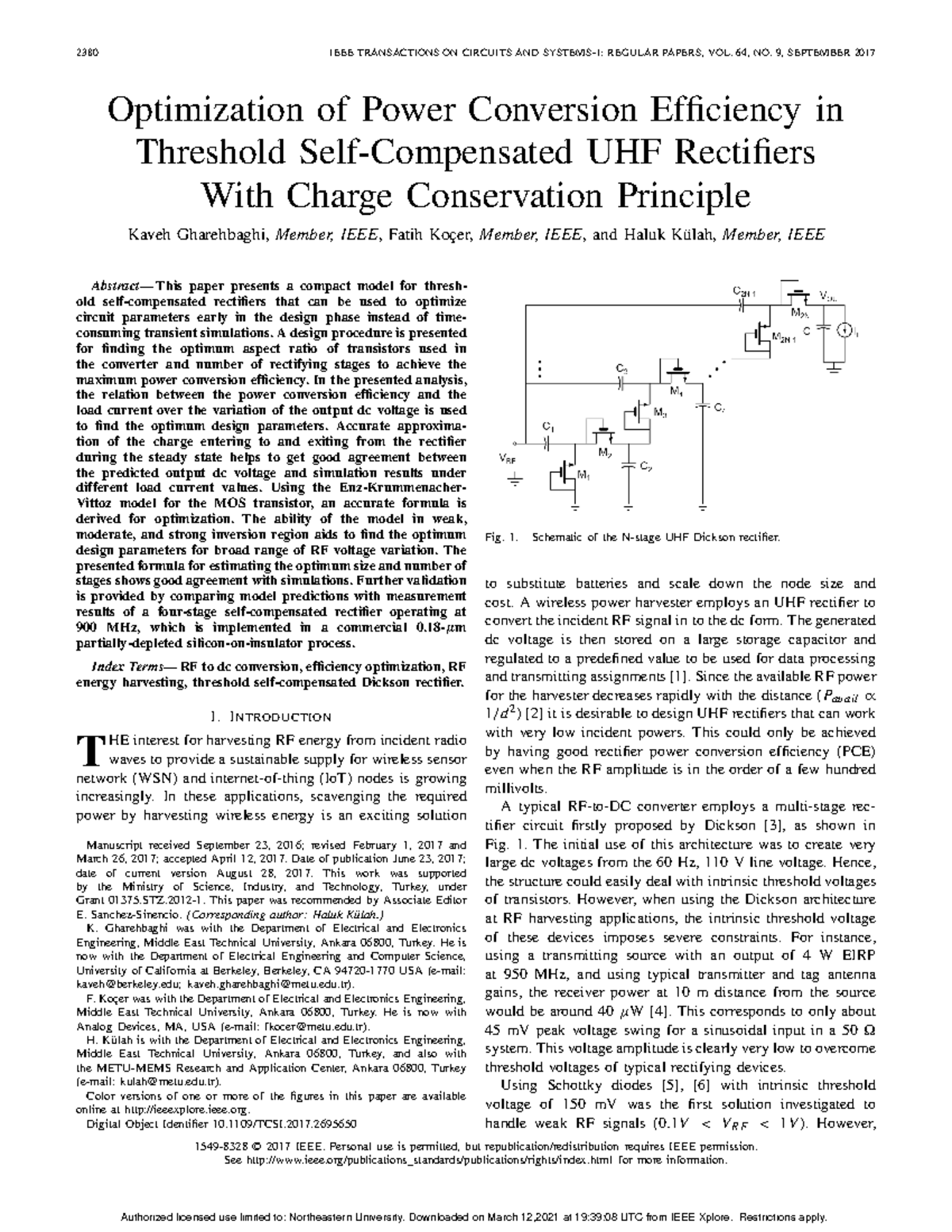 2 - PROJECT - 2380 IEEE TRANSACTIONS ON CIRCUITS AND SYSTEMS–I: REGULAR ...