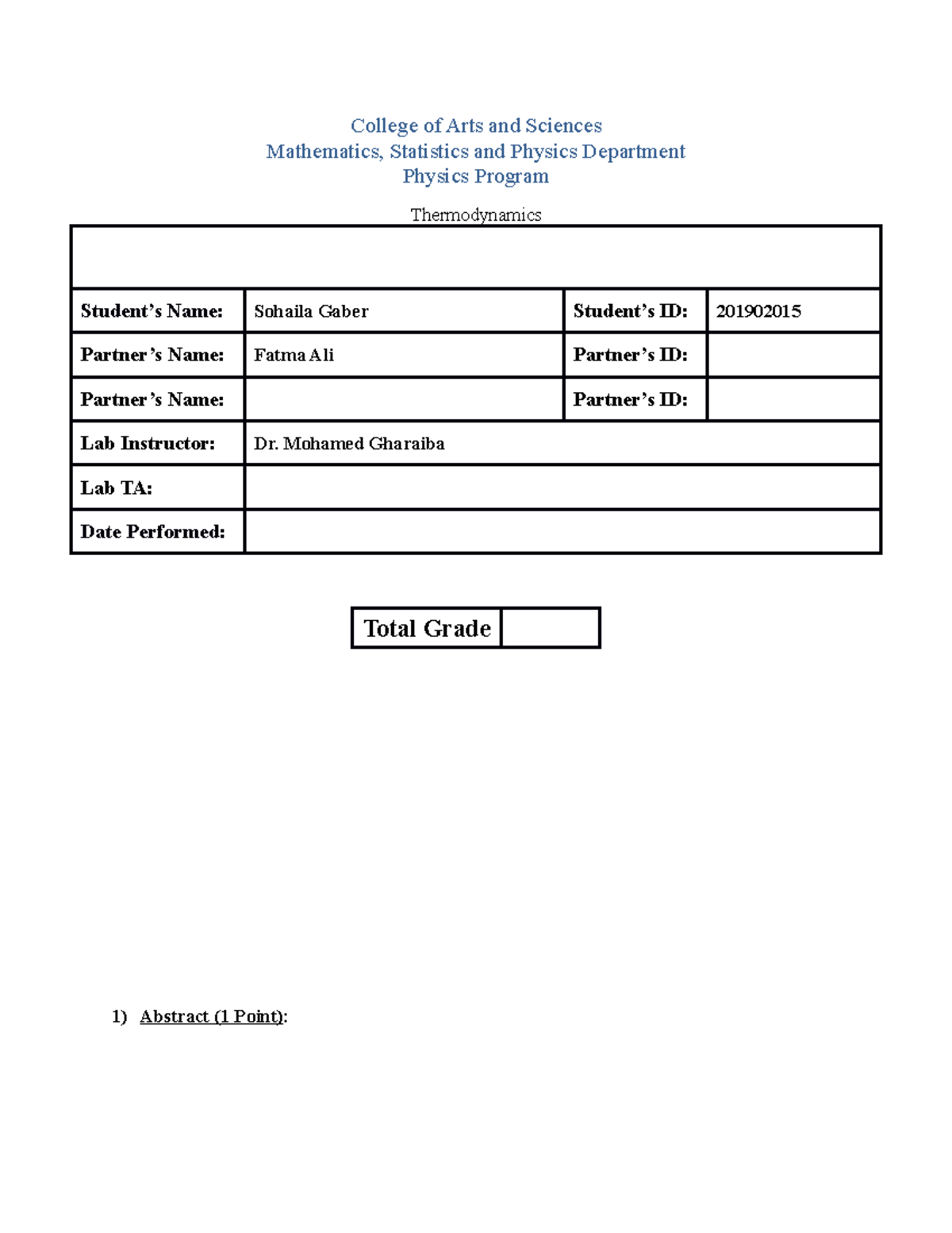 Radiation report 1 - College of Arts and Sciences Mathematics ...