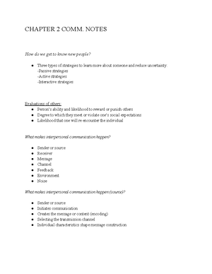 Chapter 4 (Comm) - Verbal Elements of Communication (Chapter 4) Why do ...