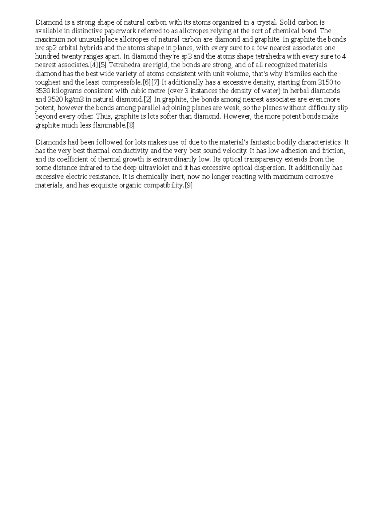 Project management - Diamond is a strong shape of natural carbon with ...