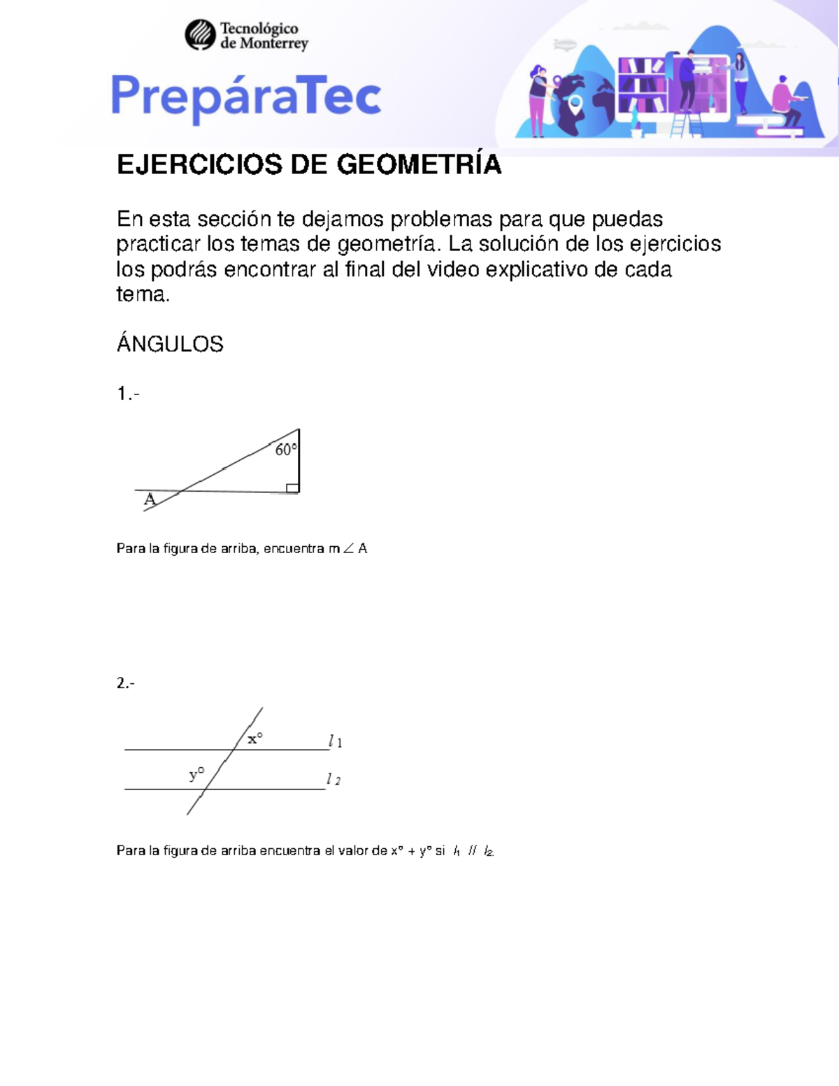 Ejercicios de practica Geometria - EJERCICIOS DE GEOMETRÍA En esta ...